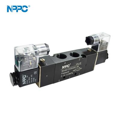 NPPC二位五通双电控管式电磁换向阀CV系列气动阀CV25320/CV25420