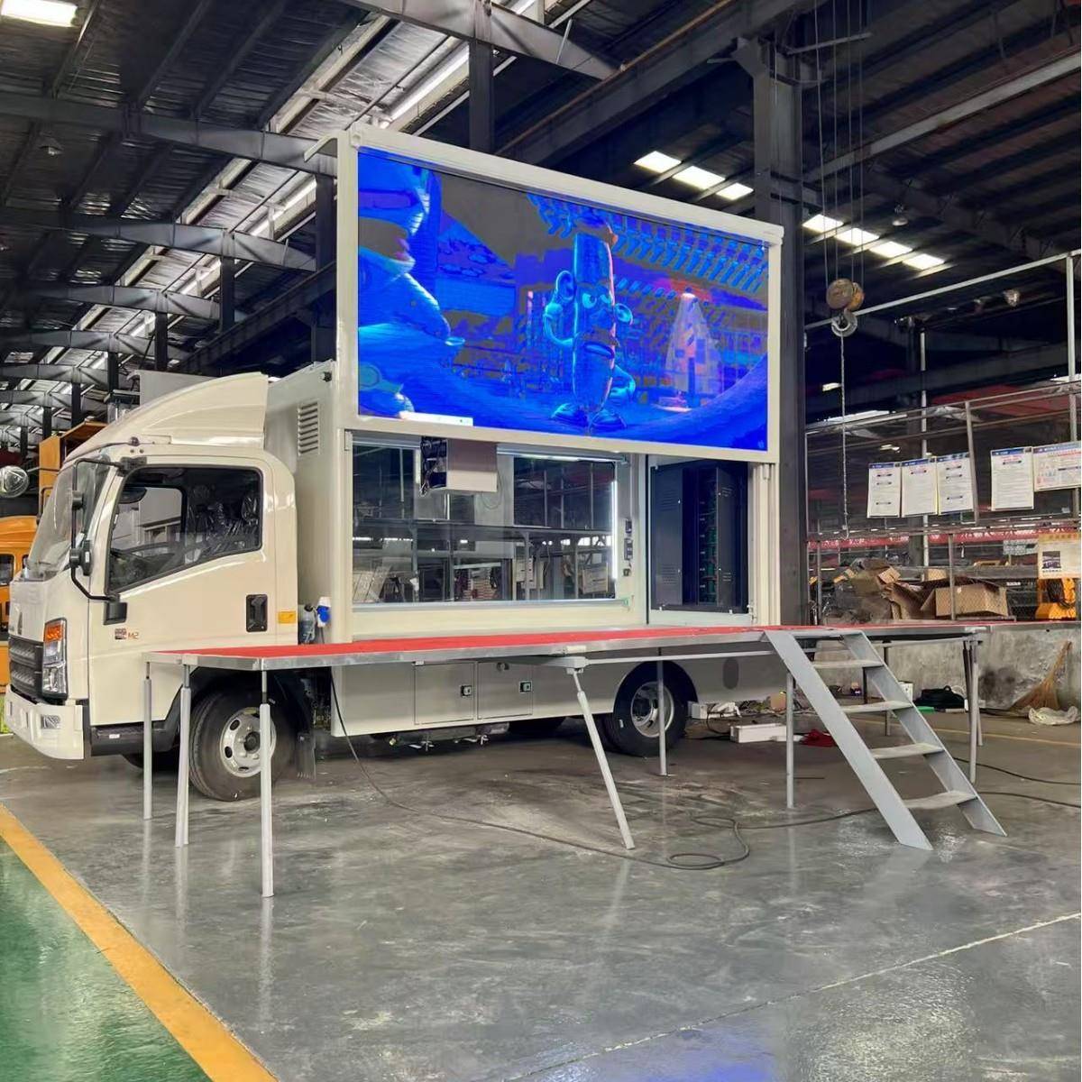 出口移动广蓝告传车宣412车舞台宣传车LED广告车 小型牌广告宣传