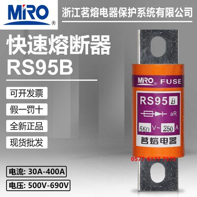 茗熔熔断器RS95B 500V 660V 225A 250A 300A 350A 400A保险丝快熔