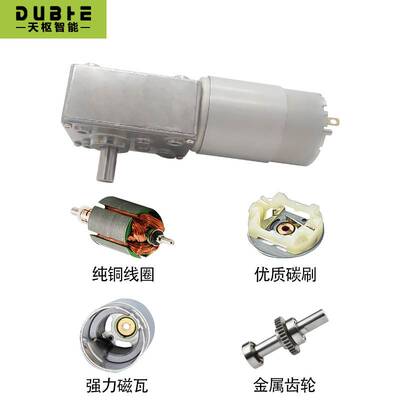5840-555编码器减速电机 大扭力带编码器电机 涡轮蜗杆电机12V-24