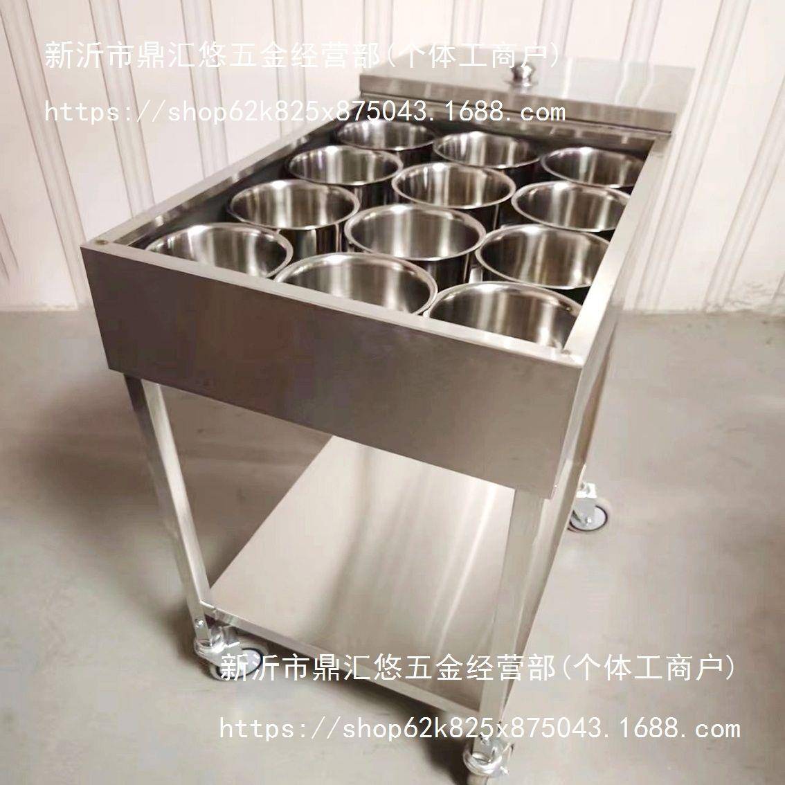 不锈钢调料车商用酒店移动餐车手推车收纳多功能车厨房调料架车