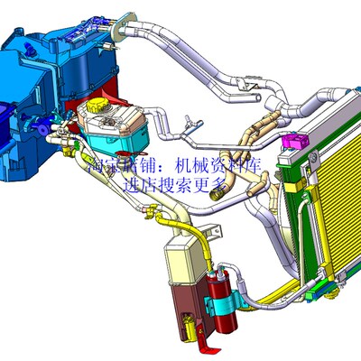 汽车空调系统模型3D图纸CatiaV5R20格式part零件图【195】
