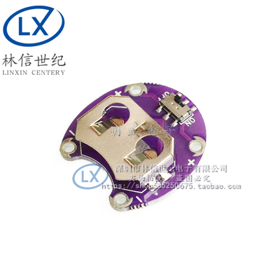 LilyPad Coin Cell Battery Holder CR2032 电池座模块 开关 电子