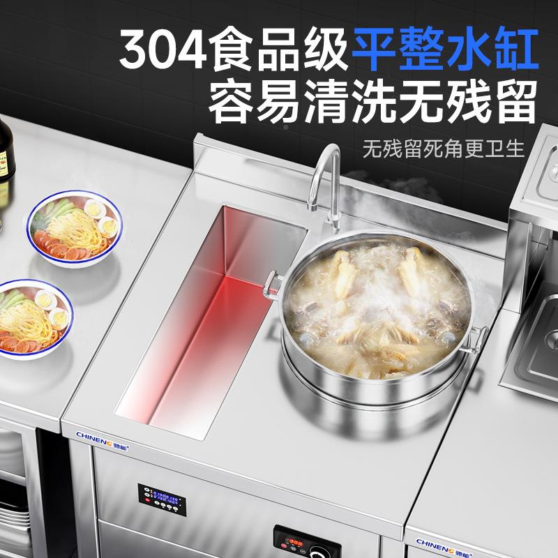 全自动升煮降面炉用商电热汤桶米粉面馆电全863套多功能磁煮面机