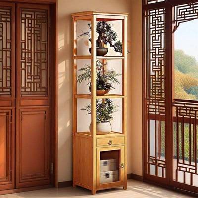 转角置物客架耐功用角柜厅沙发墙角36物柜多能摆件架子复古置转角