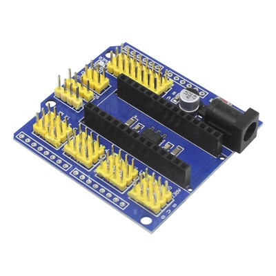 NANO UNO R3多功能传感器扩展板 Arduino Nano V3.0 IO接口扩展板