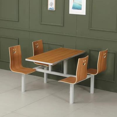 食堂餐椅连公司学校体餐厅餐桌椅桌不BDD锈员钢工厂饭堂快餐桌椅