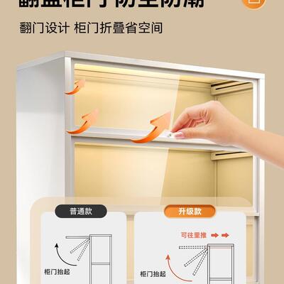 钢防尘制书柜家用儿童FJL带玻艺地璃门展示柜落书架置物架铁储物