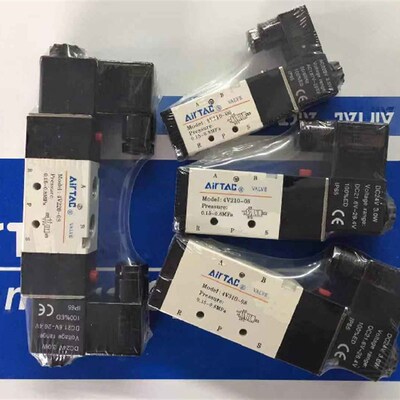 AirTAC原装亚德客 二位五通电磁阀 4V110-M5-A/B/C/E/F-I-W DC24V