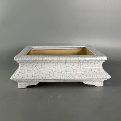 一风堂石湾花盆高温烧制收腰长发盆景盆内23x14x7cm