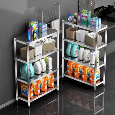 25公分宽浴室夹缝隙收纳置物架40cm50/60长35x20窄款120高80三4层