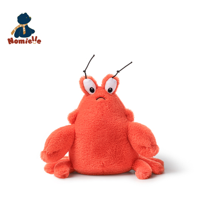 Nomielle鲁比红螃蟹毛绒玩具安抚娃娃可爱公仔新年玩偶趣味摆件
