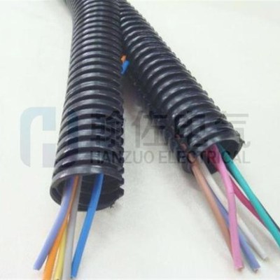 EWT-PA双拼尼龙软管 AD54内径43.3外径54.5 黑色开式合并软管25米