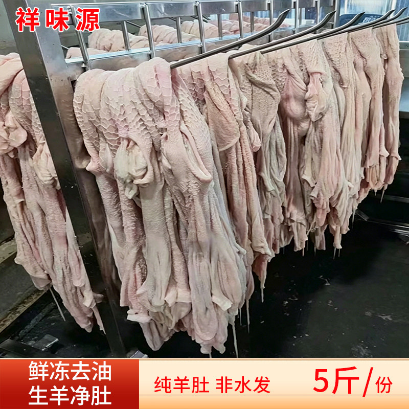 新鲜商用羊净肚新鲜冷冻生羊肚纯羊肚羊杂全羊肚生鲜冻羊肚子5斤