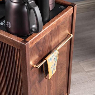 北美黑胡桃茶水烧柜水茶壶实木茶柜桌边小户型边HFO几台收纳柜新