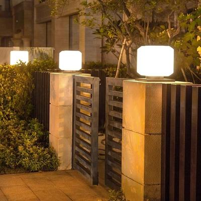 太外阳能柱庭头A524柱头灯户墅防水院围墙柱子灯室外墙头别院子大