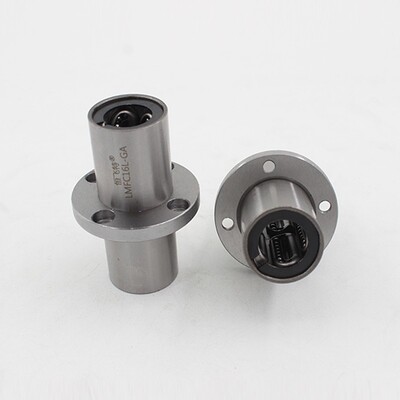 中间嵌入式圆法兰直线轴承LMFC/M10 12 16 20 25 30 35 40LUU钢保