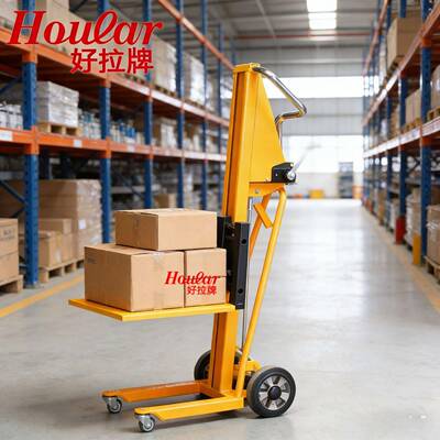 MF-B120kg升1.05米迷你型手摇升车手摇机械堆车升降小型叉车