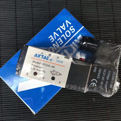 4V21008B 亚德客电磁阀五口二位4V22008BI 4V21006A 4V21008C出线
