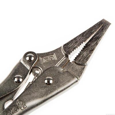 盾S04800长7尖嘴带钢刃大力钳重型柄819口大径