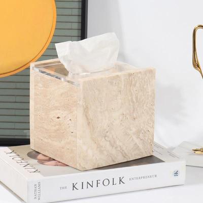 欧式轻大石理纸CW0231HD巾盒家居酒店民宿客餐厅奢餐厅巾卫生间高