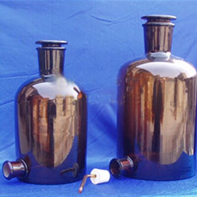 棕色玻璃放水瓶2500 5000 10000 20000ml 试剂瓶泡药泡酒瓶下口瓶