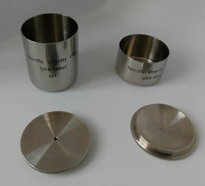 QBB涂料比重杯37ml50ml100ml不锈钢比重杯 密度杯 金属比重瓶