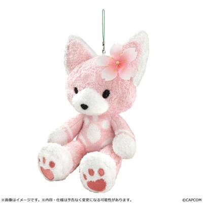 预售订金CAPCOM日本 怪物猎人 荒野 艾露猫 花舞 毛绒玩偶