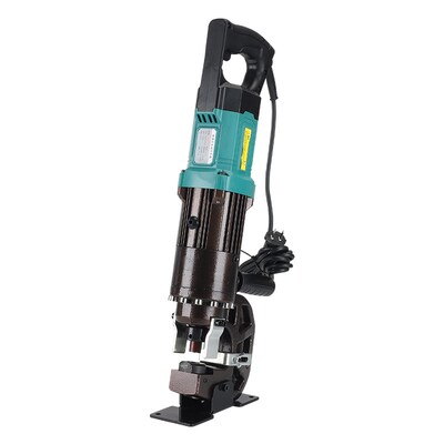 电动液压冲孔机角钢铁板打孔MHP-22S厚度8毫米穿孔便携式打孔机器