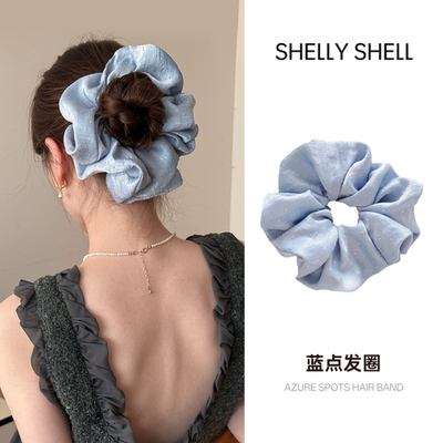 Shelly Shell蓝点发圈 小众简约个性
