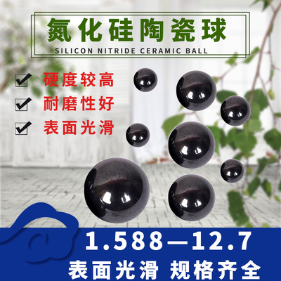 氮化硅陶瓷球2.381/3.969/4.763/6.35/7.938/9.525单车花鼓滚珠g5