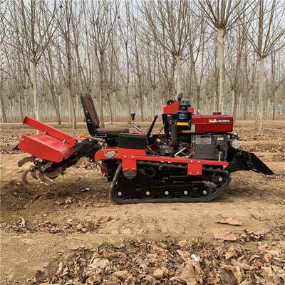 置推土履产带旋耕机旱前地款乘坐式园微耕机GSO大型果多用耕田机