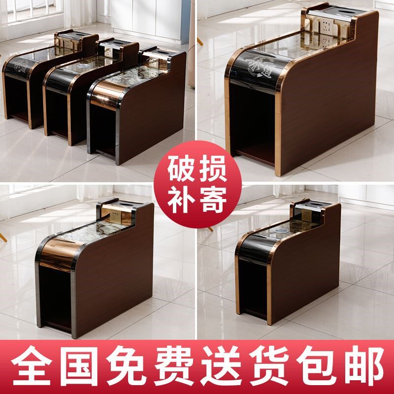 足浴店茶几柜足疗茶几桑拿按摩床浴场足浴沙发中间小茶几柜经济型
