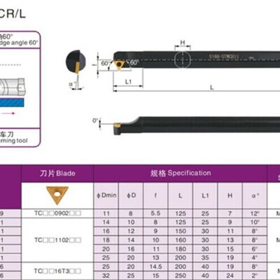 60度三角镗孔刀杆内孔车刀S08K/10K/12M/16Q/20R-STWCR09/STWCL11