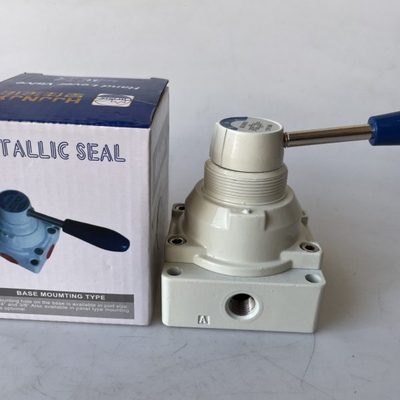 TSV200手转阀TSV300三位四通手动换向气阀开关气缸控制气动手转阀