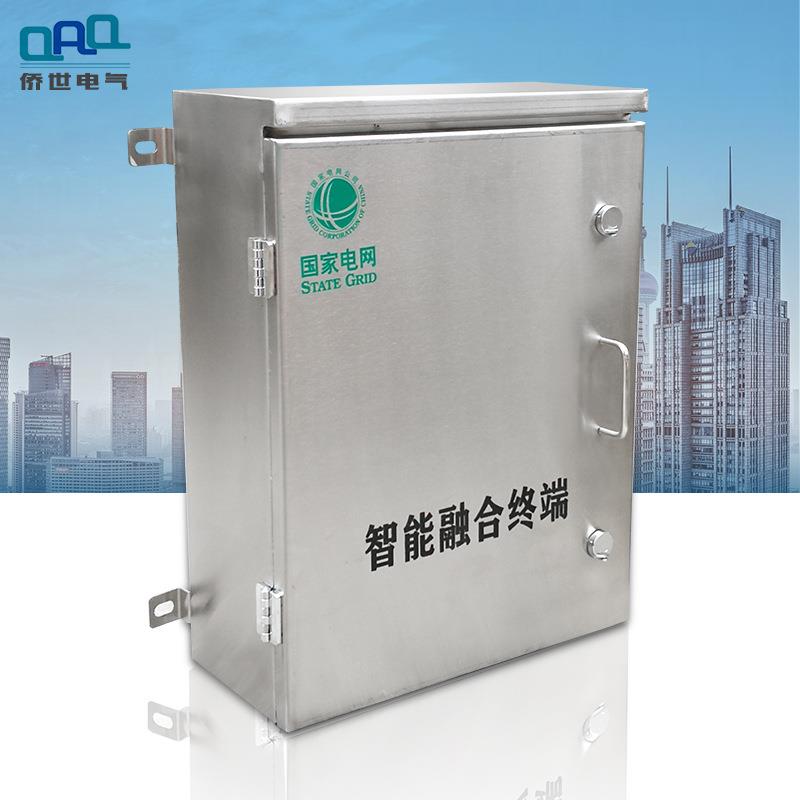 不锈钢智能融合终端箱防水布线箱检修箱终端挂墙控制箱弱电箱