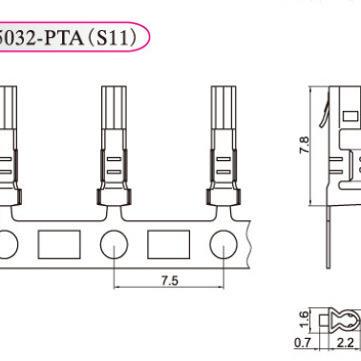 红星接插件S11-PTA HX25032-PTA 连绕端子 插簧 簧片 8000只/盘