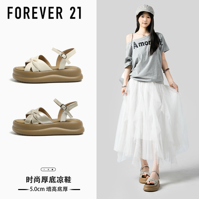 FOREVER21厚底凉鞋女2026夏季