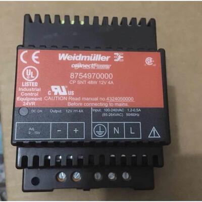询价原装正品魏德米勒开关电源模块CP SNT 48W 12V 4A 8754970000