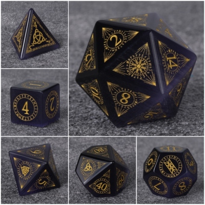 GBTDICE紫水晶多面骰子套装