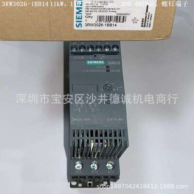 3RW3037-1BB04 软启动器 控制电压 24Vac/dc、200-480Vac、30kW