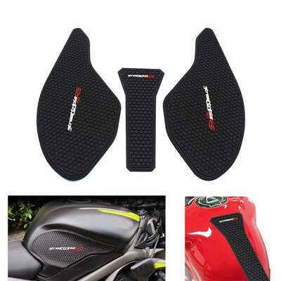 适用凯旋675 765R/S/RS 改装油箱保护贴防滑贴鱼骨贴隔热护膝贴纸