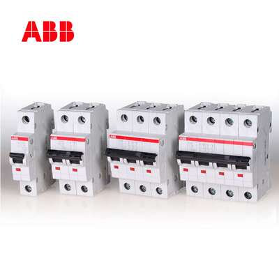 ABB微型断路器S200系列6KA空气开关4P C特性16A S204-C16