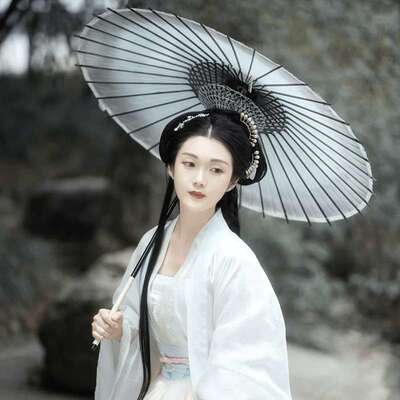 拾梦日式古风长柄真丝油纸伞和伞和风伞古典古装伞摄影渐变汉服伞