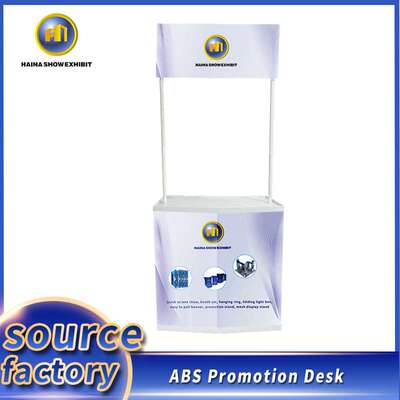 Four fold ABS promotional table manufacturer supplies custom