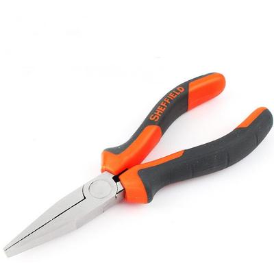 钢盾工具 双色柄尖嘴钳 尖咀钳6寸8寸S045004 S045005