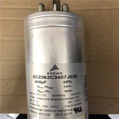 EPCOS薄膜电容B32362C3407J030 400UF330VAC 900VDC ±5%