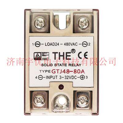 THE无锡天豪 GTJ48-80A 安装式单相交流固态继电器 480V 全新原装