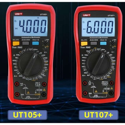 优利德 手持式汽车多用数字万用表 UT105+/UT107+/UT109