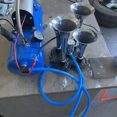 汽车改装气泵12V 120psi 蓝色6L气罐空气压缩机 车载充气泵